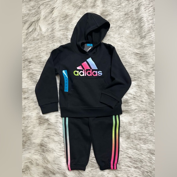 adidas | Matching Sets | Adidas Rainbow Multi Colored Logo Sweater ...